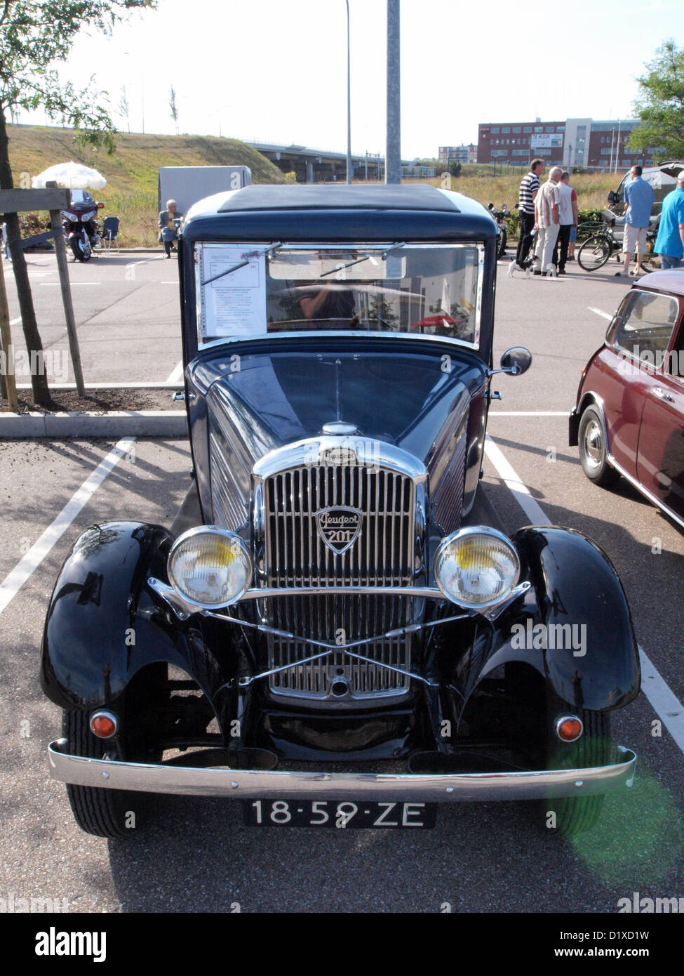 The Peugeot 201 C was showcased at the Classic Car Meeting in Haarlem ...