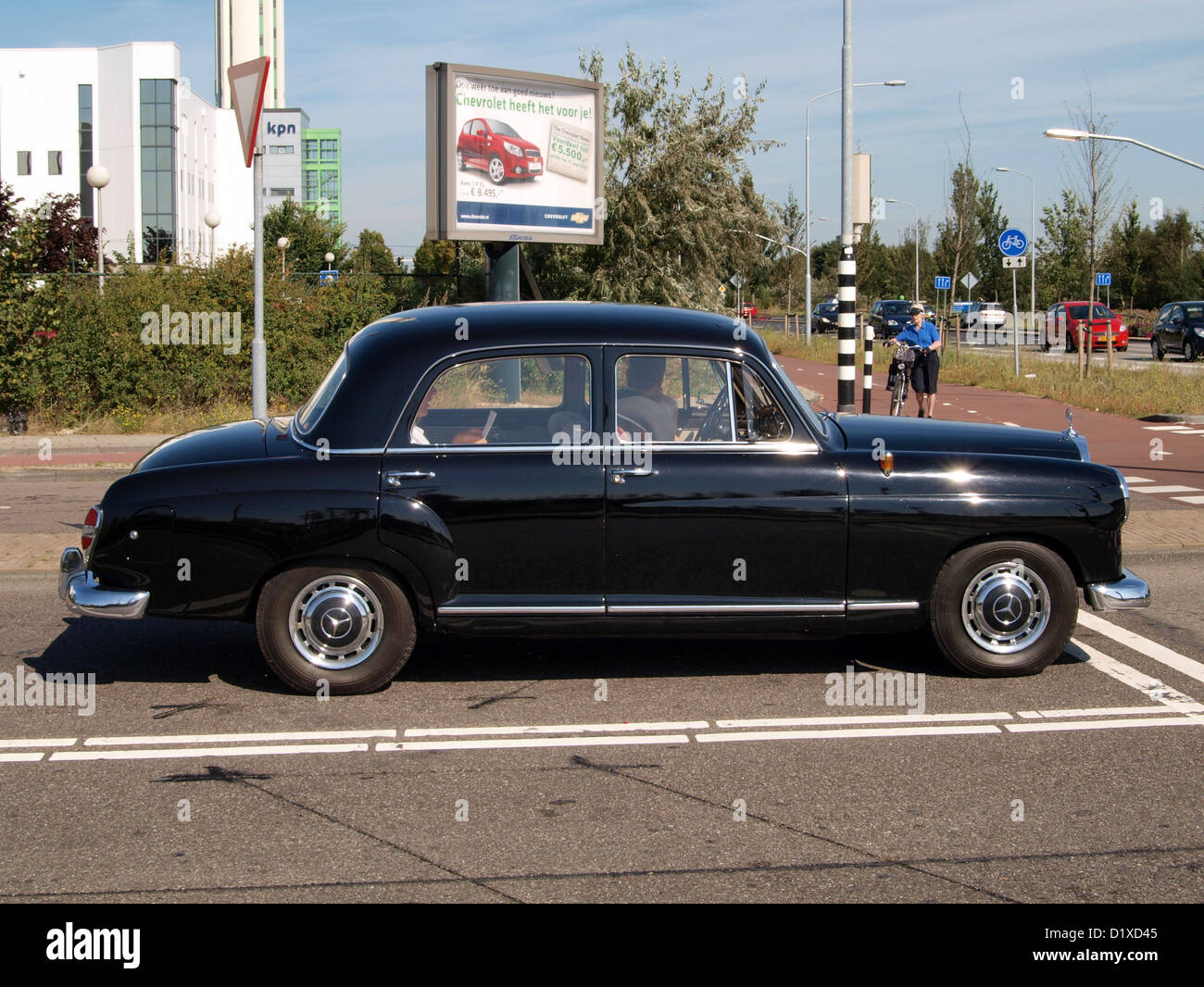 The Classic Car Meeting in Haarlem featured a 1950s Mercedes-Benz 190 D ...