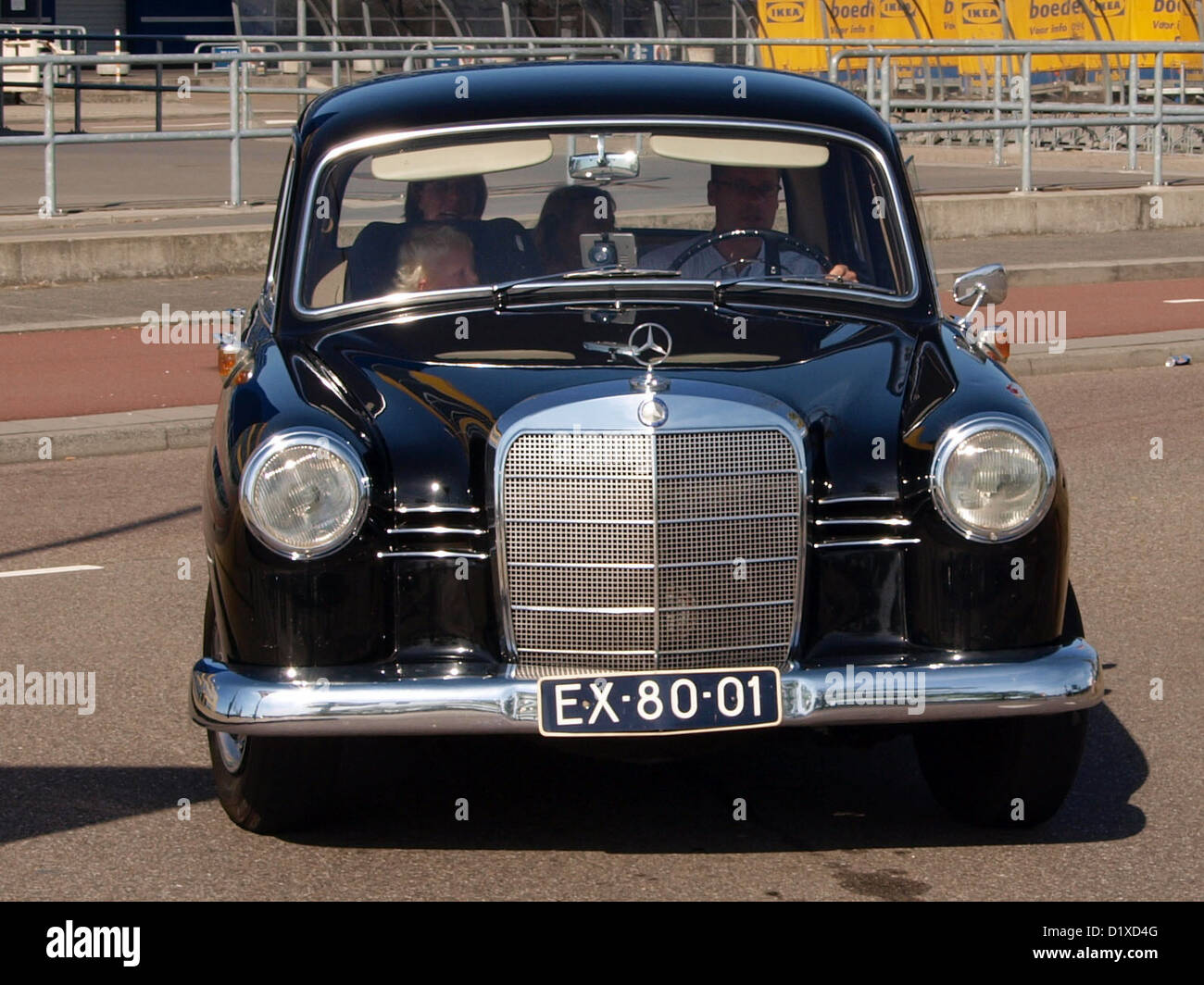 The Mercedes-Benz 190 D displayed at the Classic Car Meeting in Haarlem ...