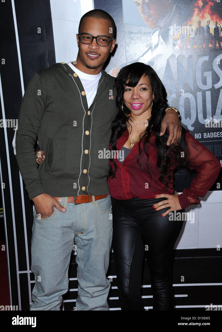 Jan. 6, 2013 - Hollywood, California, U.S. - T.I. & Tiny arrives for ...