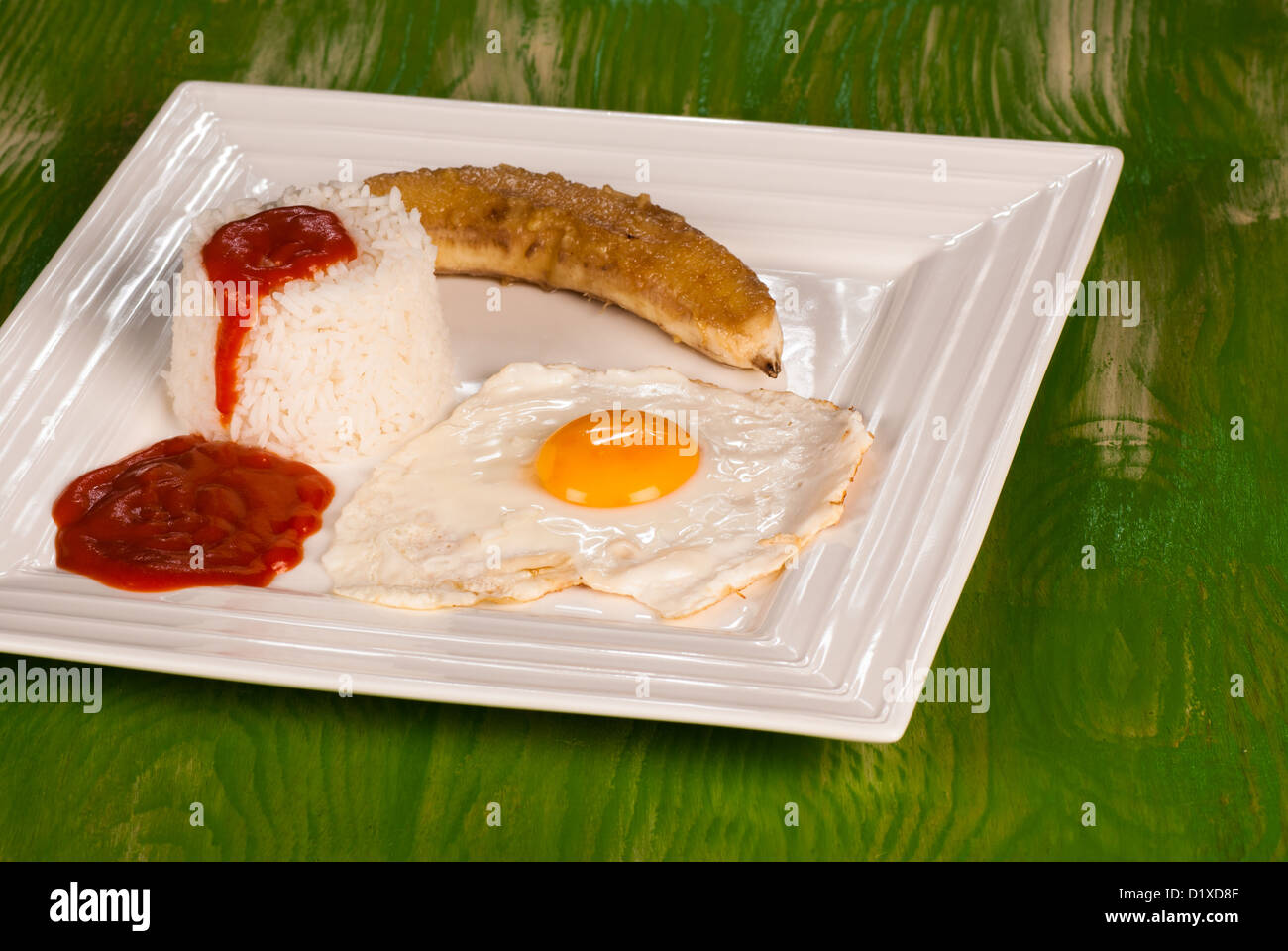 Cuban style rice, a classic in Latin countries Stock Photo - Alamy