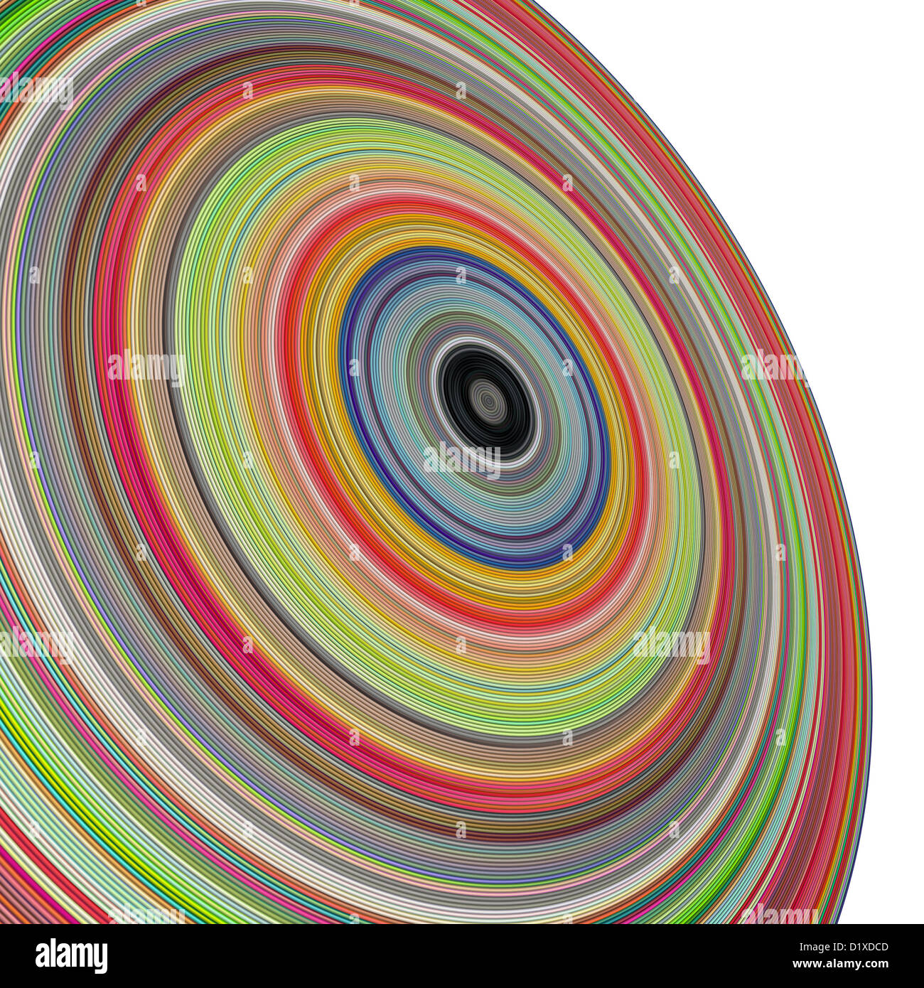 large 3d render concentric pipes in multiple colors Stock Photo - Alamy