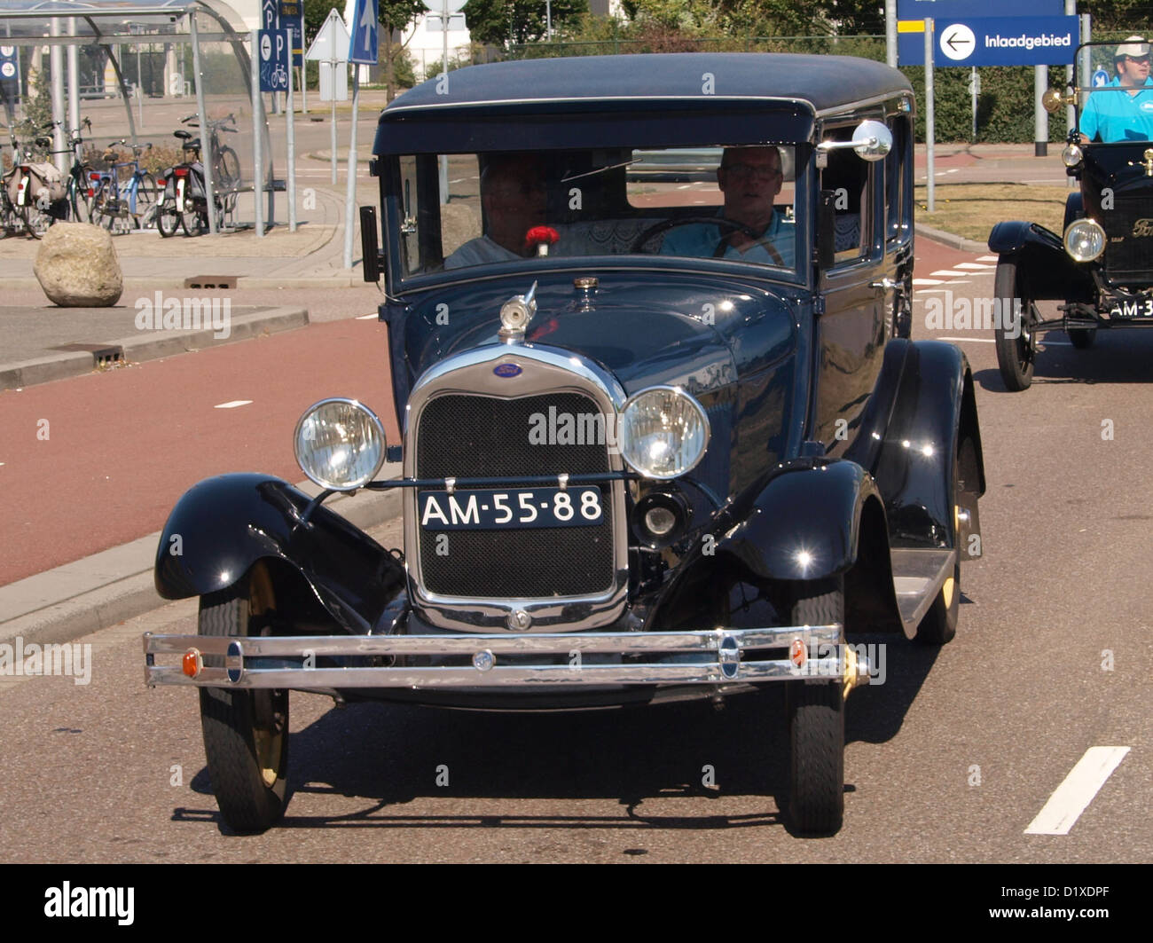 The Ford Model A, displayed at the Classic Car Meeting in Haarlem, is a ...