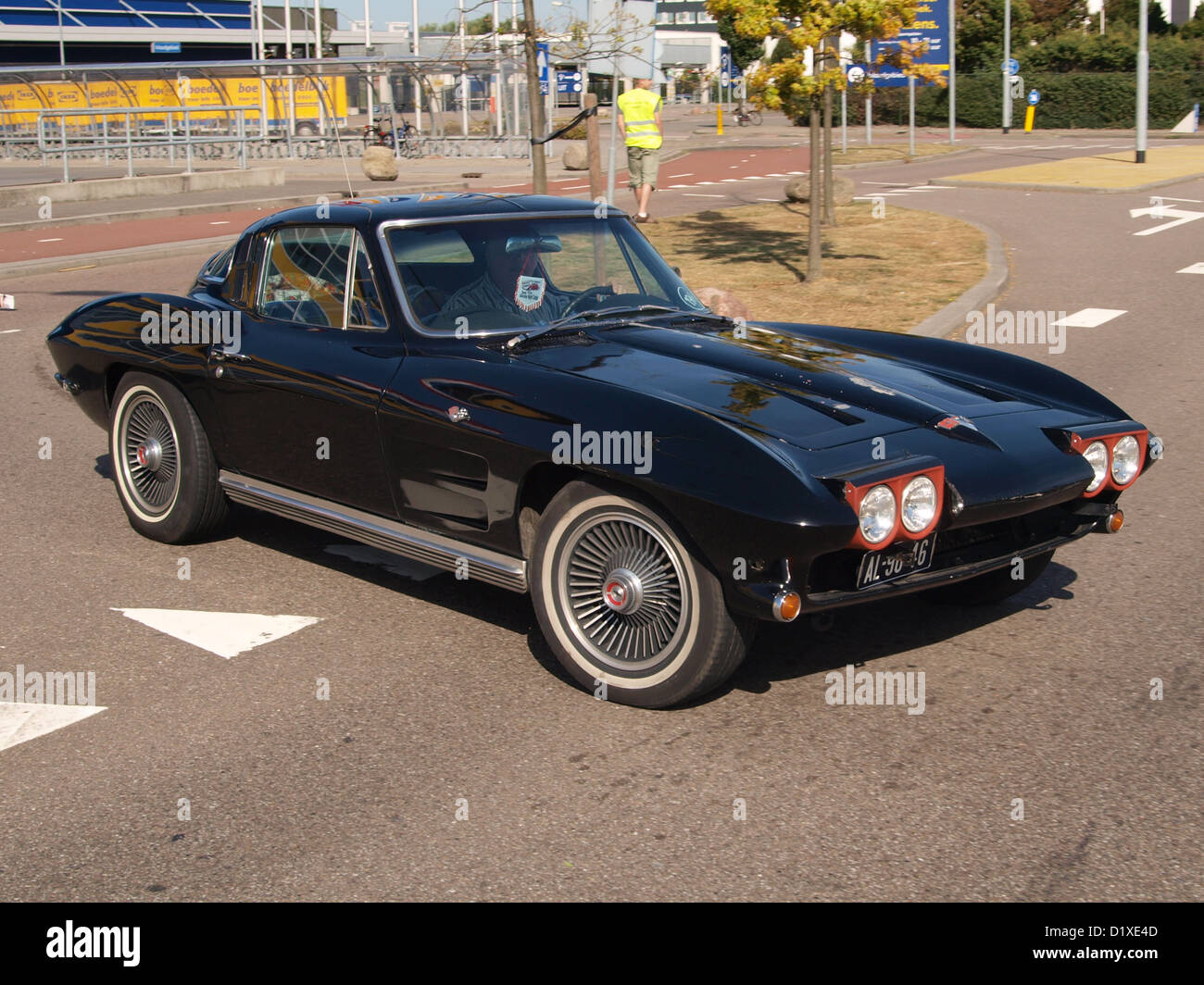 The Corvette Sting Ray, displayed at the Classic Car Meeting Haarlem ...