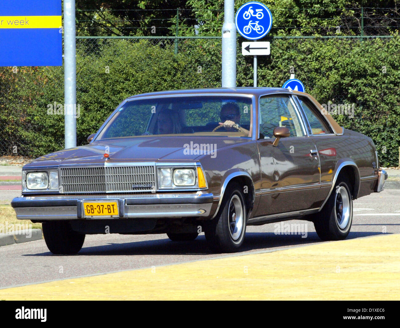 The Chevrolet Malibu Classic, displayed at the Classic Car Meeting ...