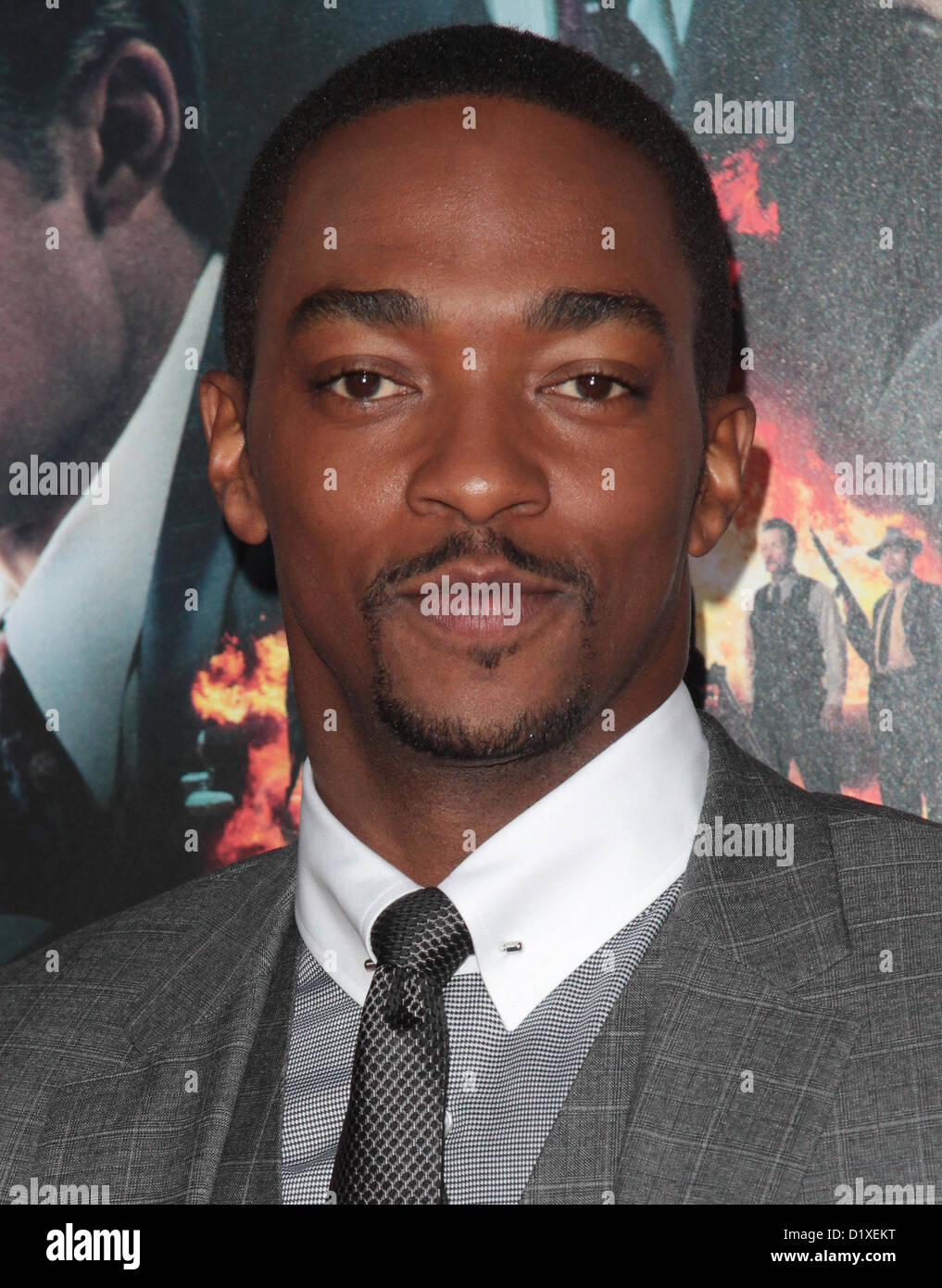 ANTHONY MACKIE LOS ANGELES WORLD PREMIERE OF GANGSTER SQUAD LOS ANGELES ...