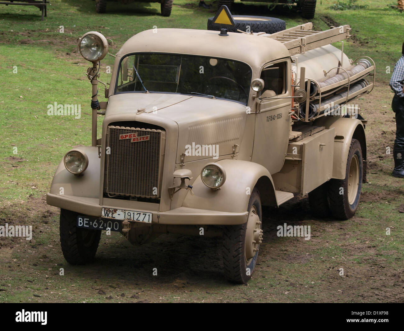 The Opel Blitz firetruck was displayed at Militracks 2010, an event ...