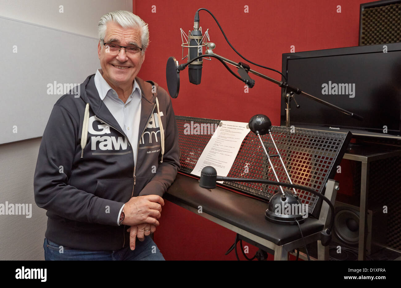 Actor Sky du Mont poses for photographs at the recording studios in ...