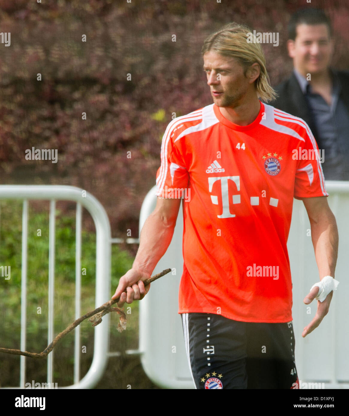 FC Bayern Muenchen's Anatoliy Tymoshchuk stands on the pitch during the ...