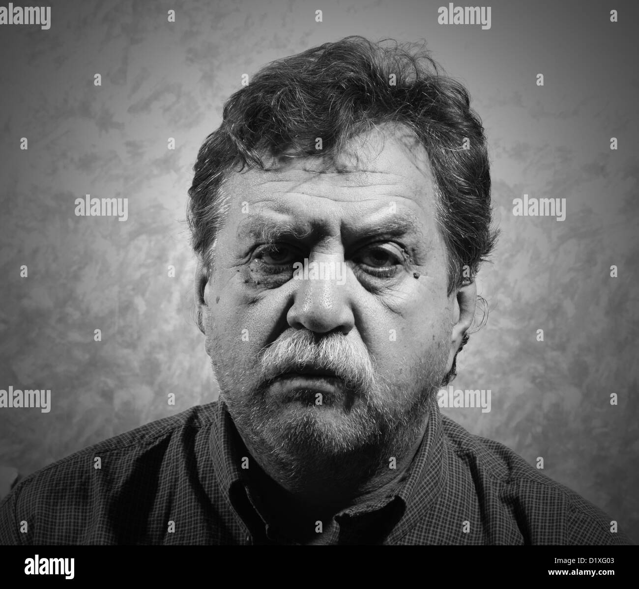 Moustached male Black and White Stock Photos & Images - Alamy