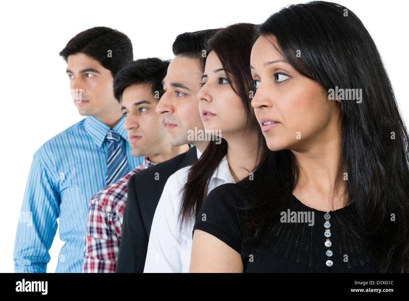 Indians standing in line hi-res stock photography and images - Alamy