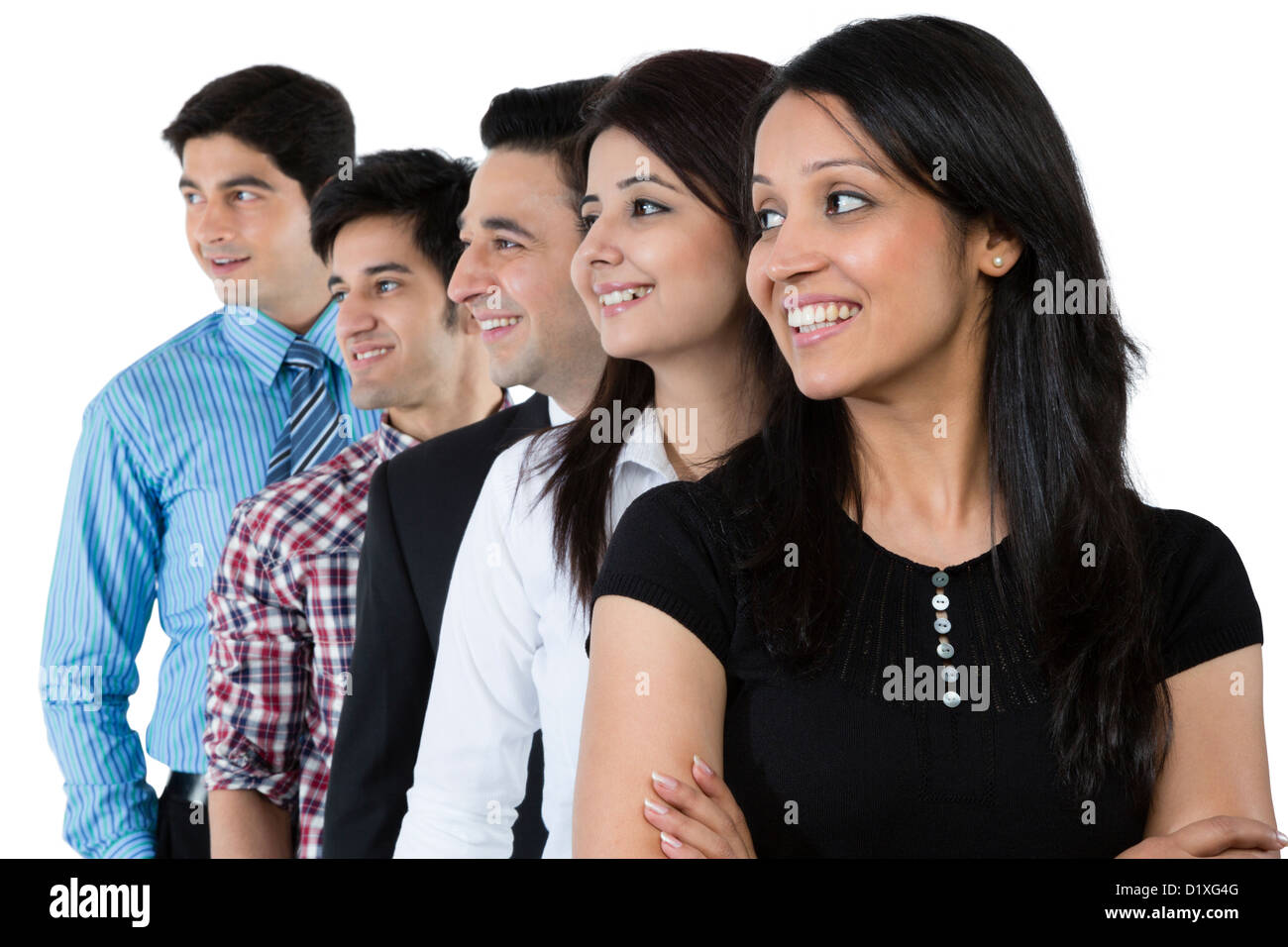 Standing smiling looking away authority hi-res stock photography and ...