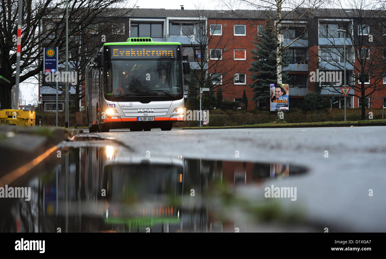 Evacuation bus hi-res stock photography and images - Alamy