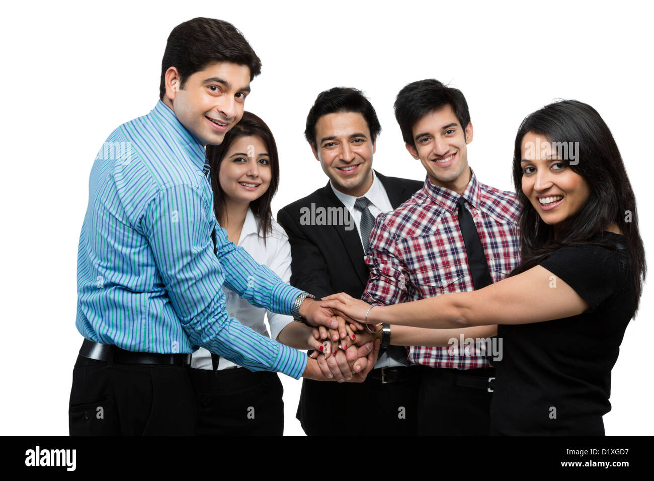 Employer huddle hi-res stock photography and images - Alamy