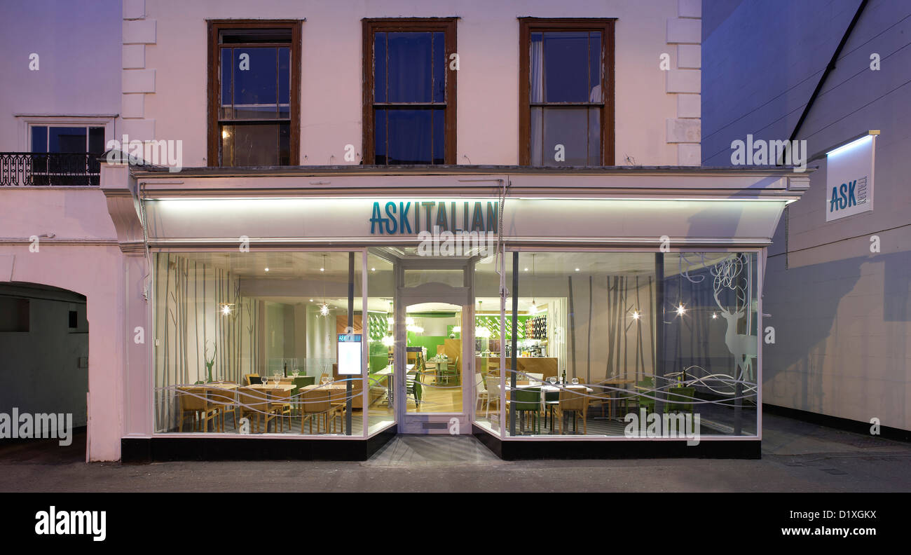 Ask italian signage hi-res stock photography and images - Alamy