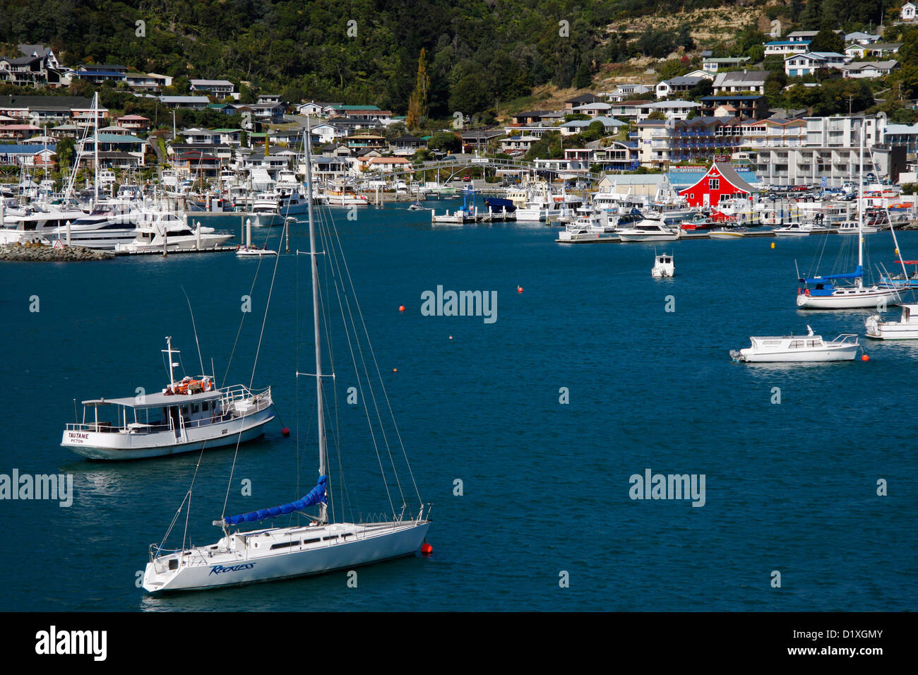 The port town of Picton is the gateway (by ferry) to the South Island ...