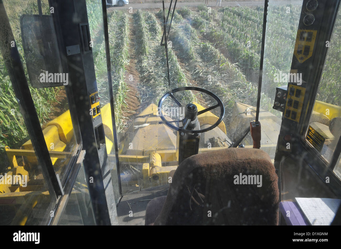 Inside combine harvester hi-res stock photography and images - Alamy