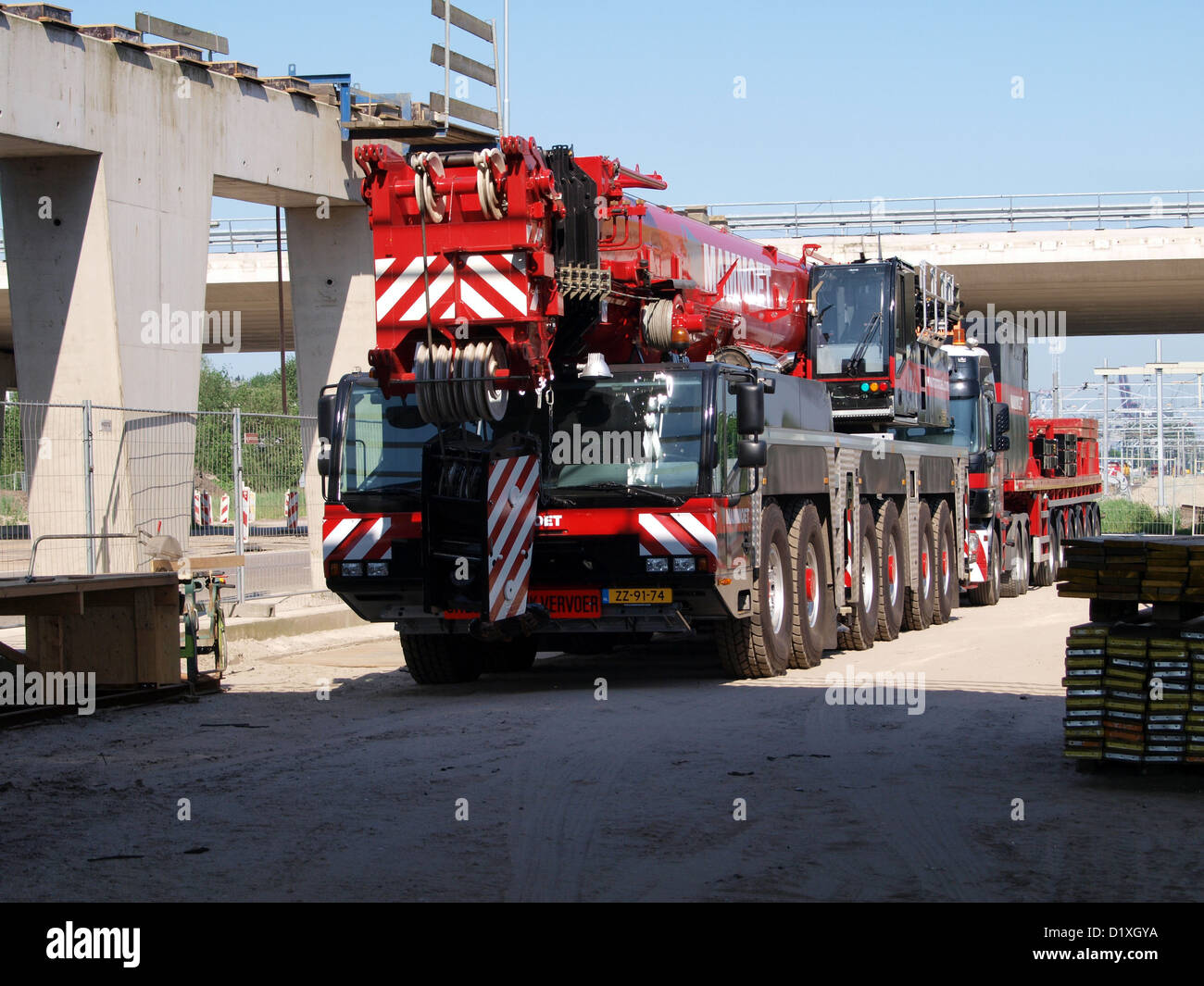 The Demag AC350/6 is a mobile crane used in heavy lifting operations ...