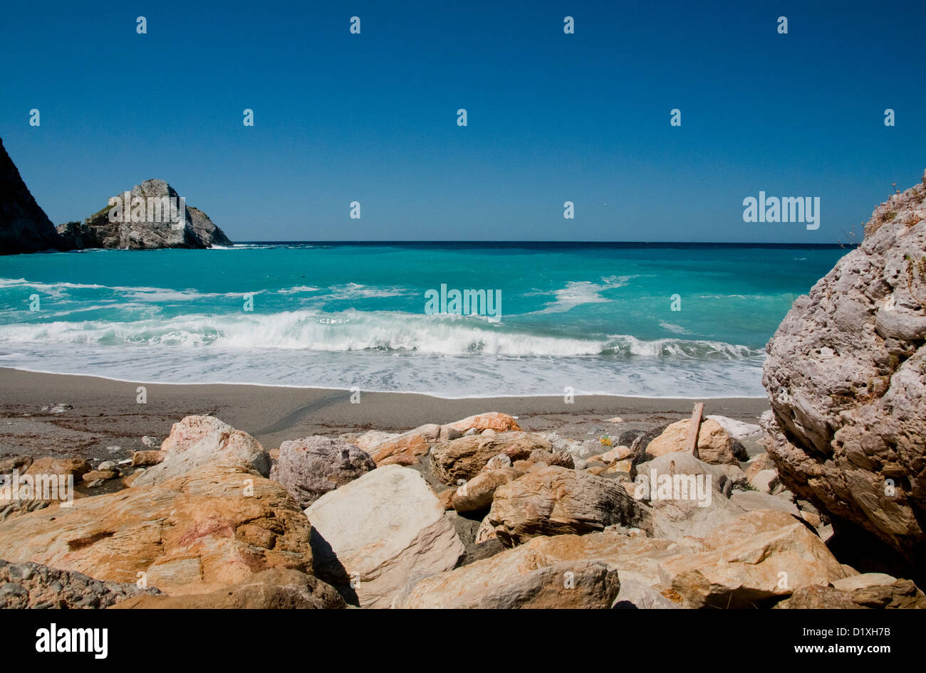 The Beach at Kastro, Skiathos Stock Photo - Alamy