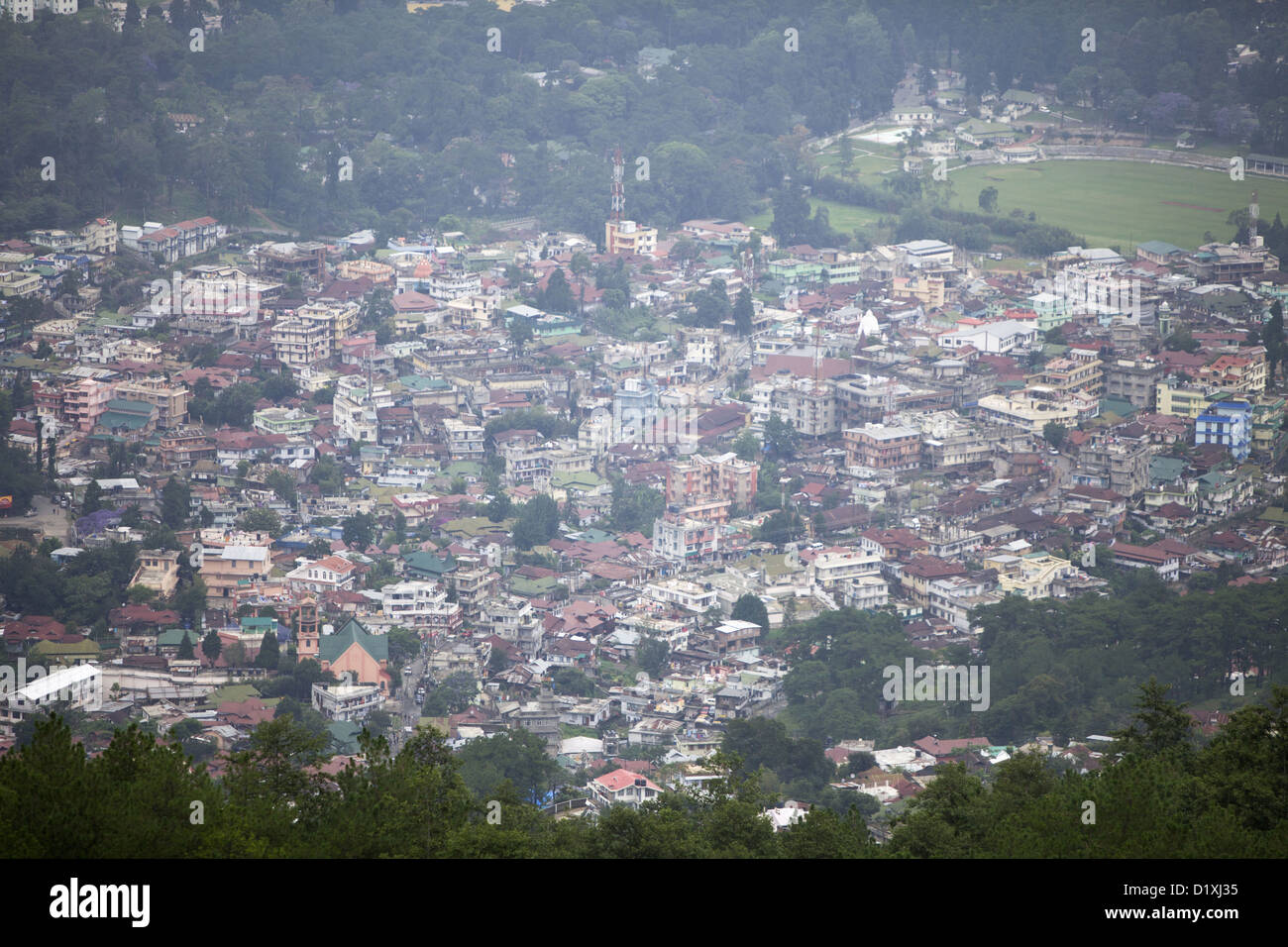 Aerial view shillong city meghalaya hi-res stock photography and images ...