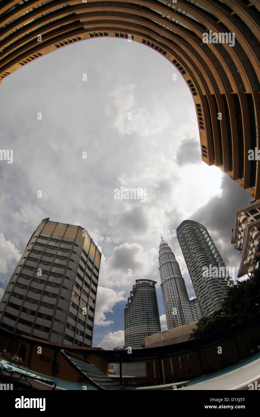 Office at Petronas Twin Towers at Kuala Lumpur, Malaysia Stock Photo ...