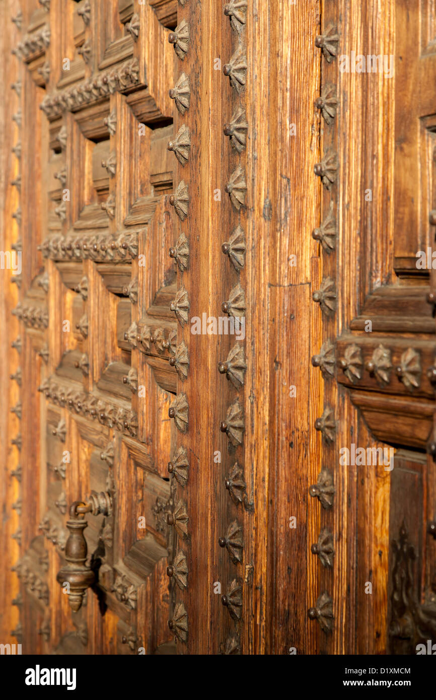 Ornate Wooden Door Stock Photo - Alamy