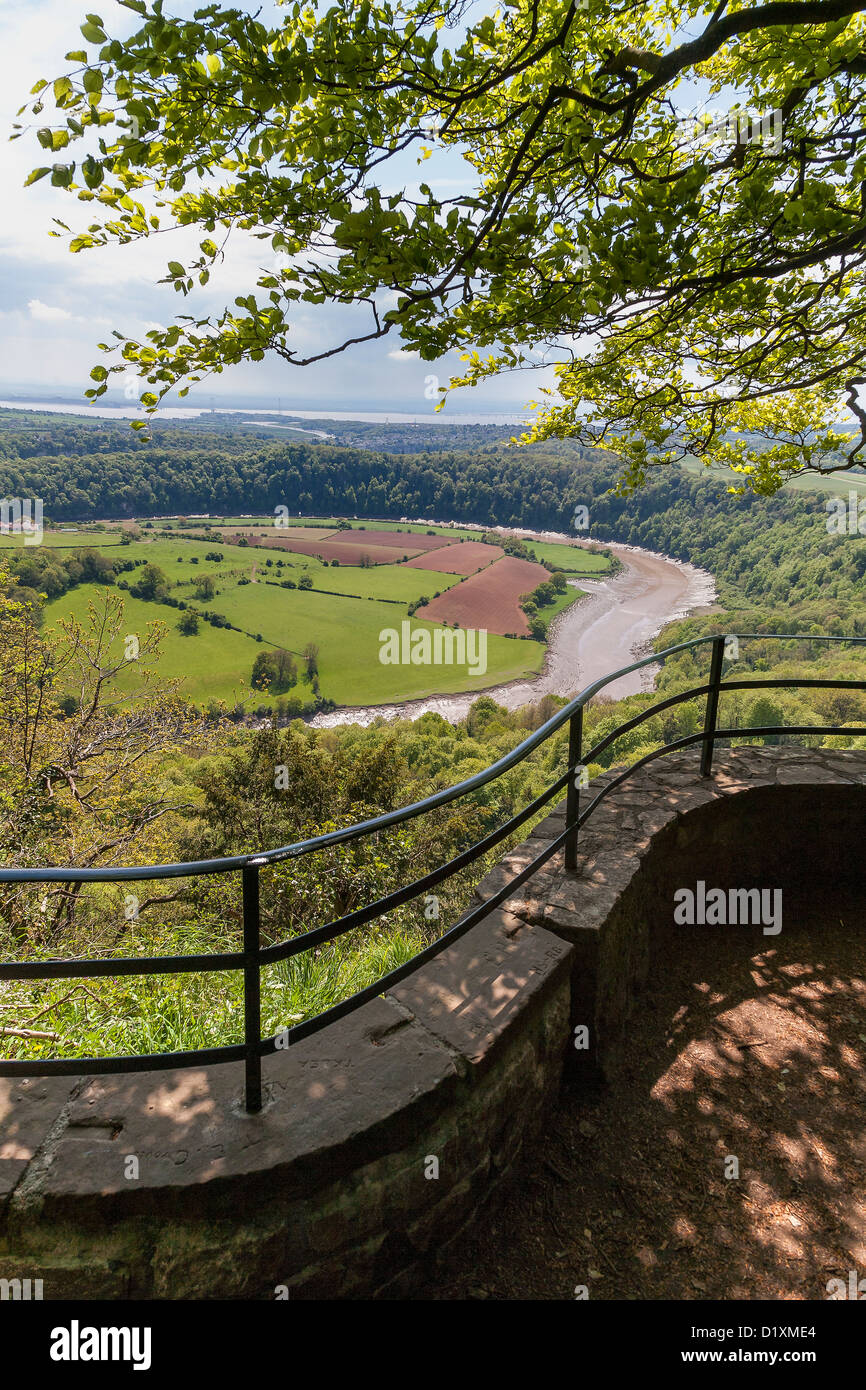'RIVER WYE FROM WYE VALLEY VIEW POINT EAGLE'S NEST WITH RIVER SEVERN ...