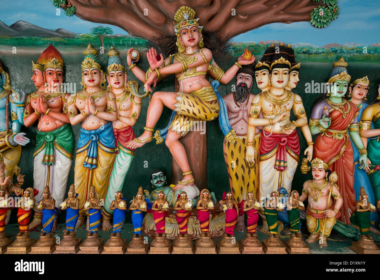 Lord Shiva And Parvati Dancing