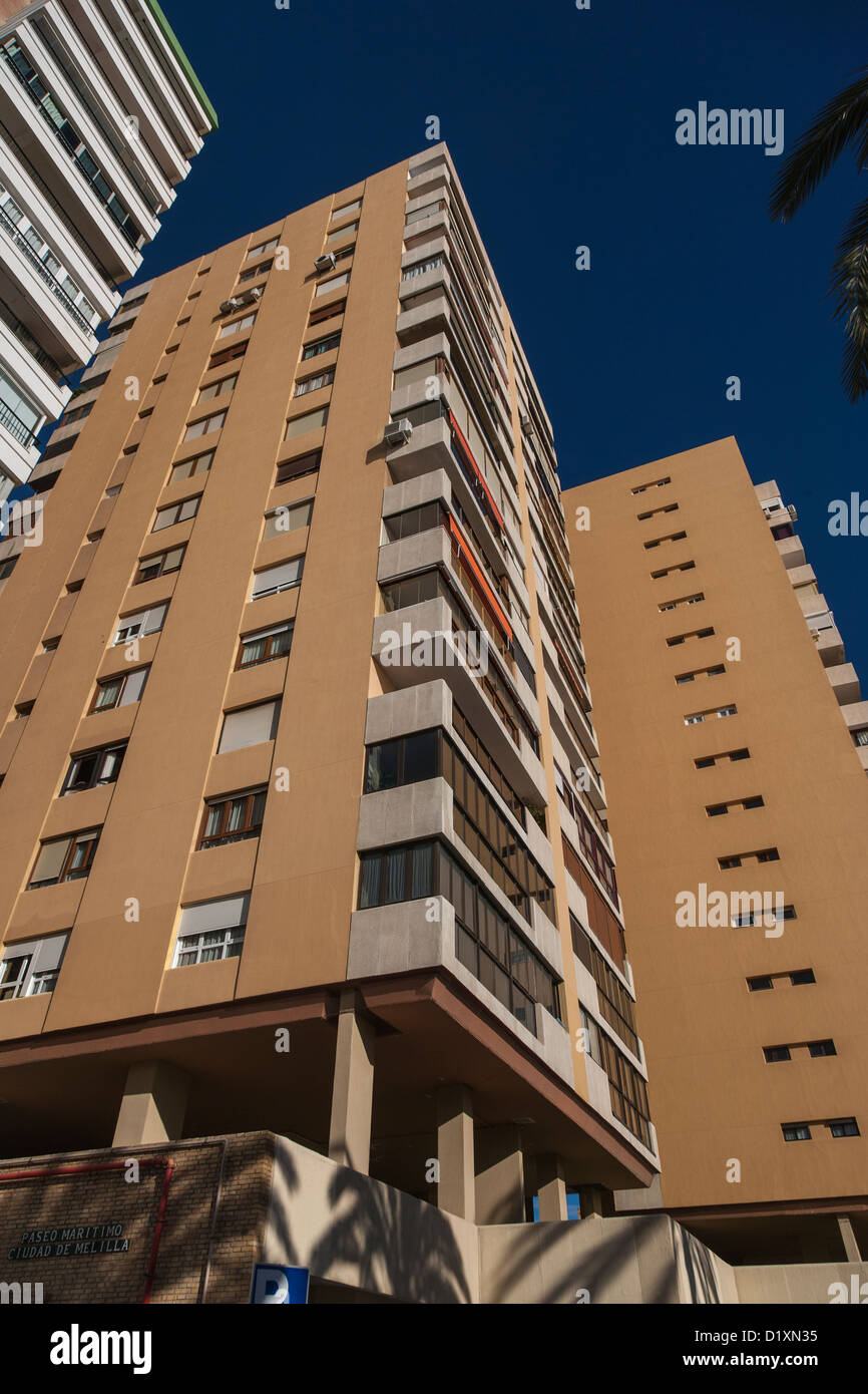 Apartment Blocks Malaga Spain Stock Photo - Alamy