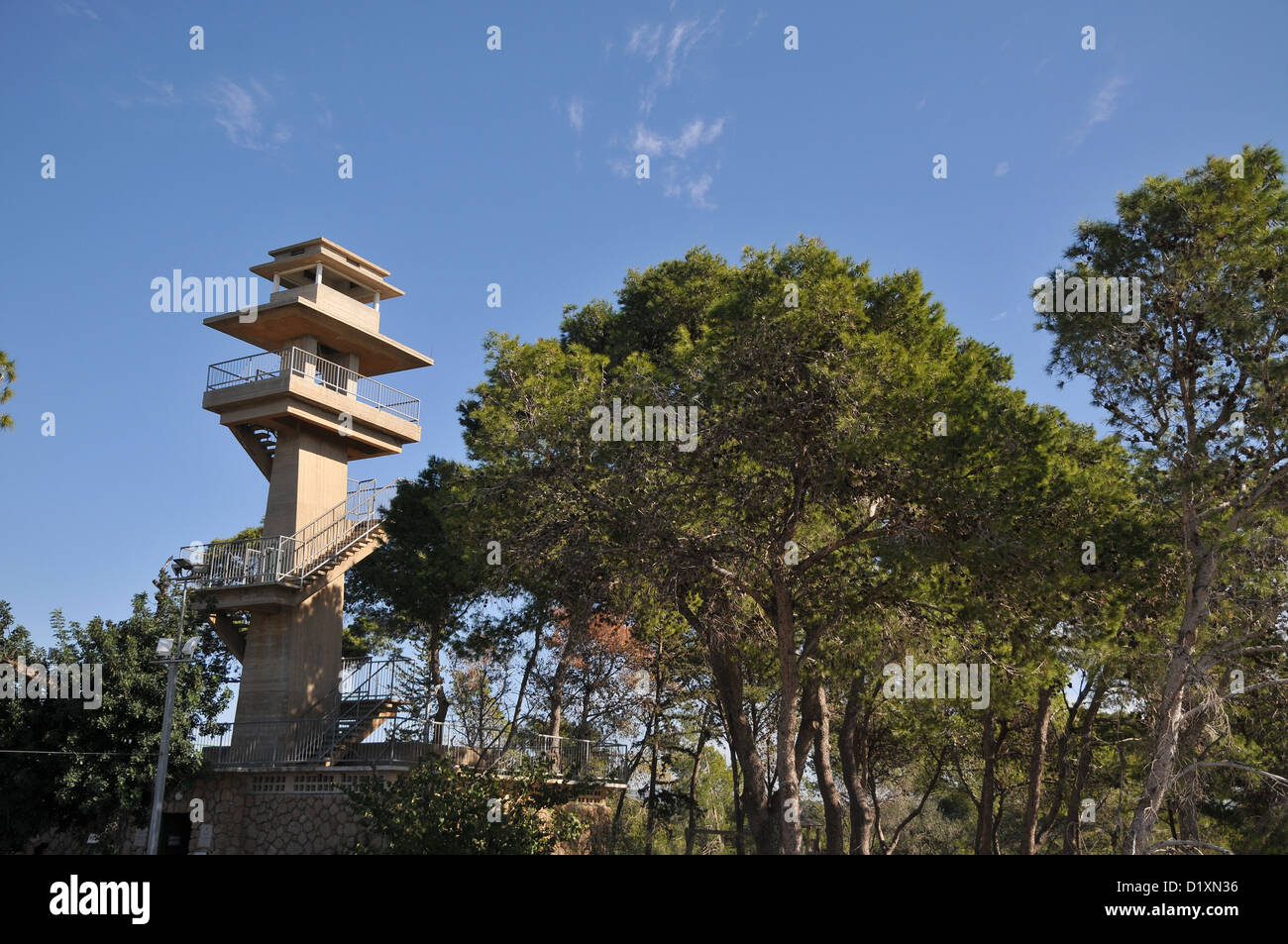 Forest fire lookout tower hi-res stock photography and images - Alamy