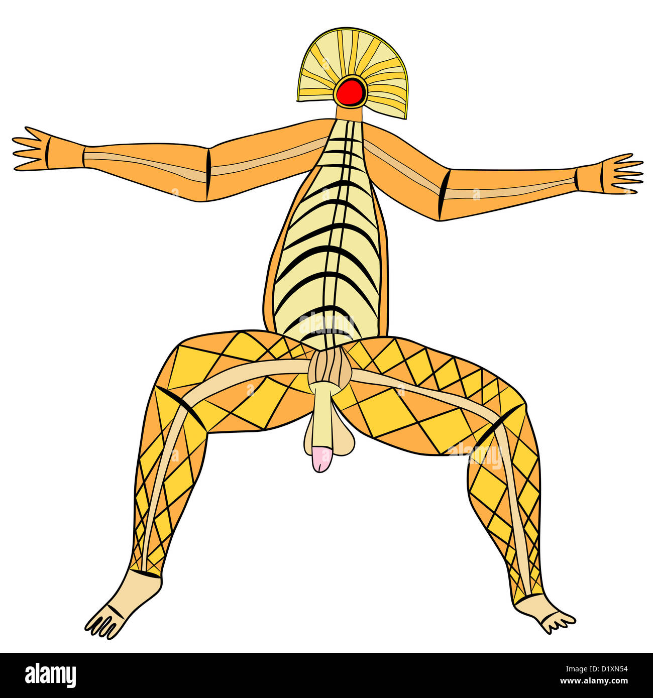 Prehistoric rock painting of the Cut Out Stock Images & Pictures - Alamy