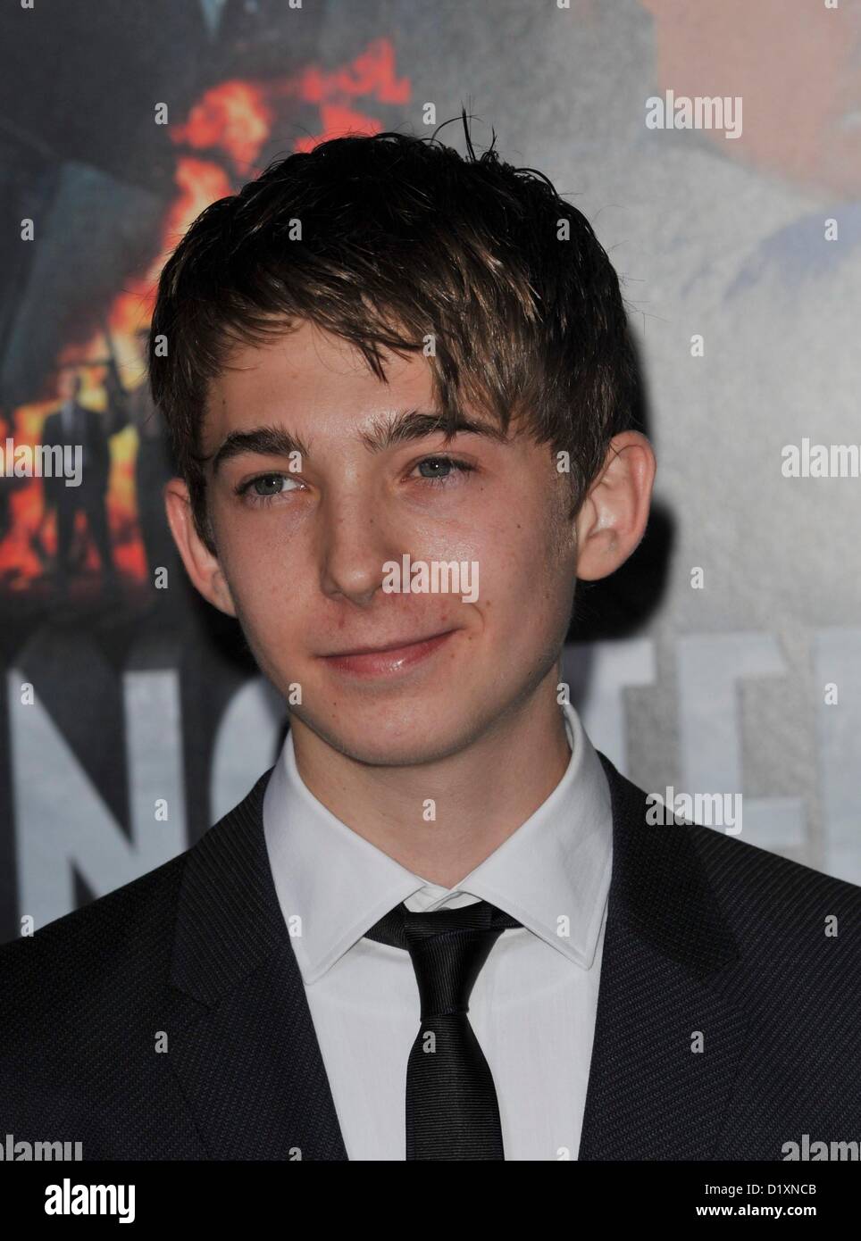 Austin Abrams at arrivals for GANGSTER SQUAD Premiere, Grauman's ...
