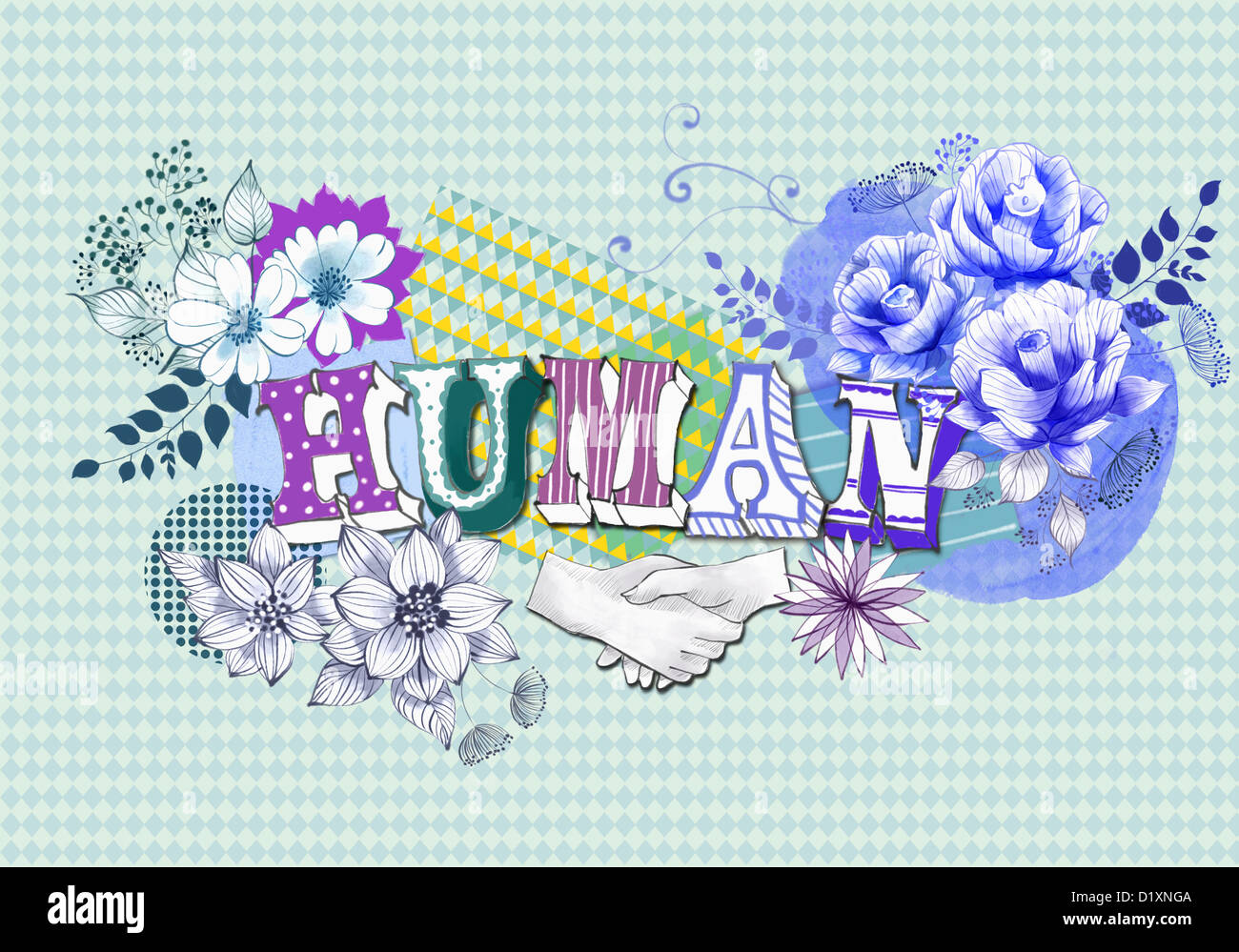 word art of human Stock Photo - Alamy
