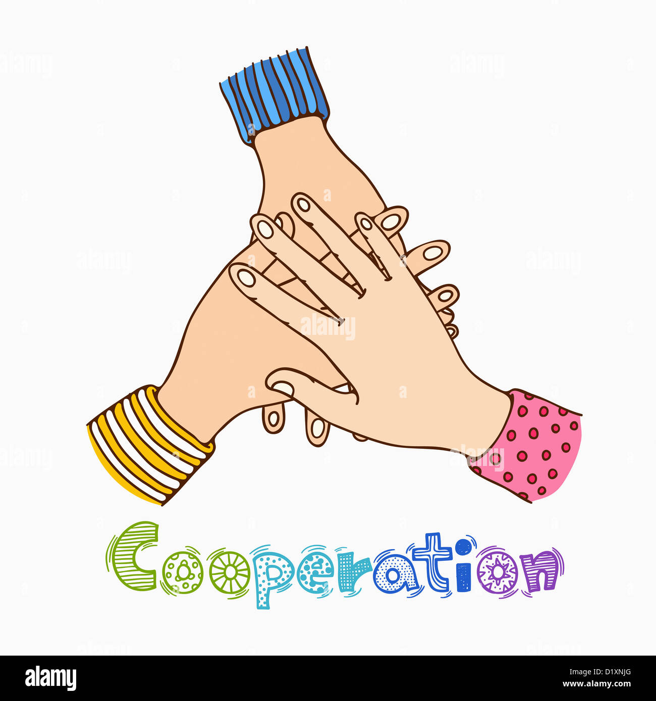 word art of cooperation Stock Photo - Alamy