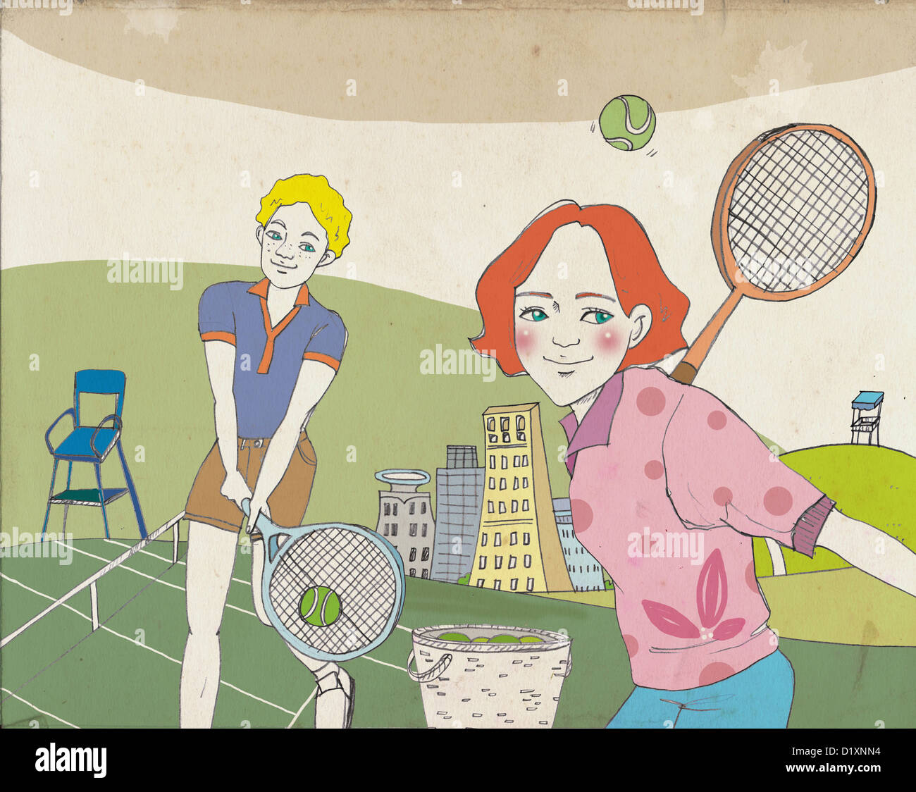 people playing tennis Stock Photo - Alamy