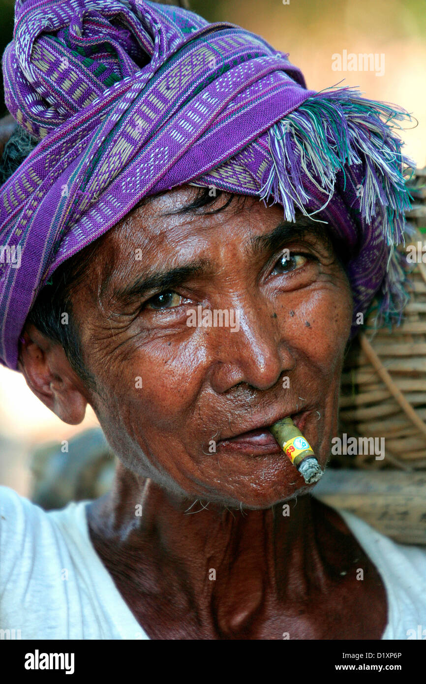 Burmese man village yandabo on hi-res stock photography and images - Alamy