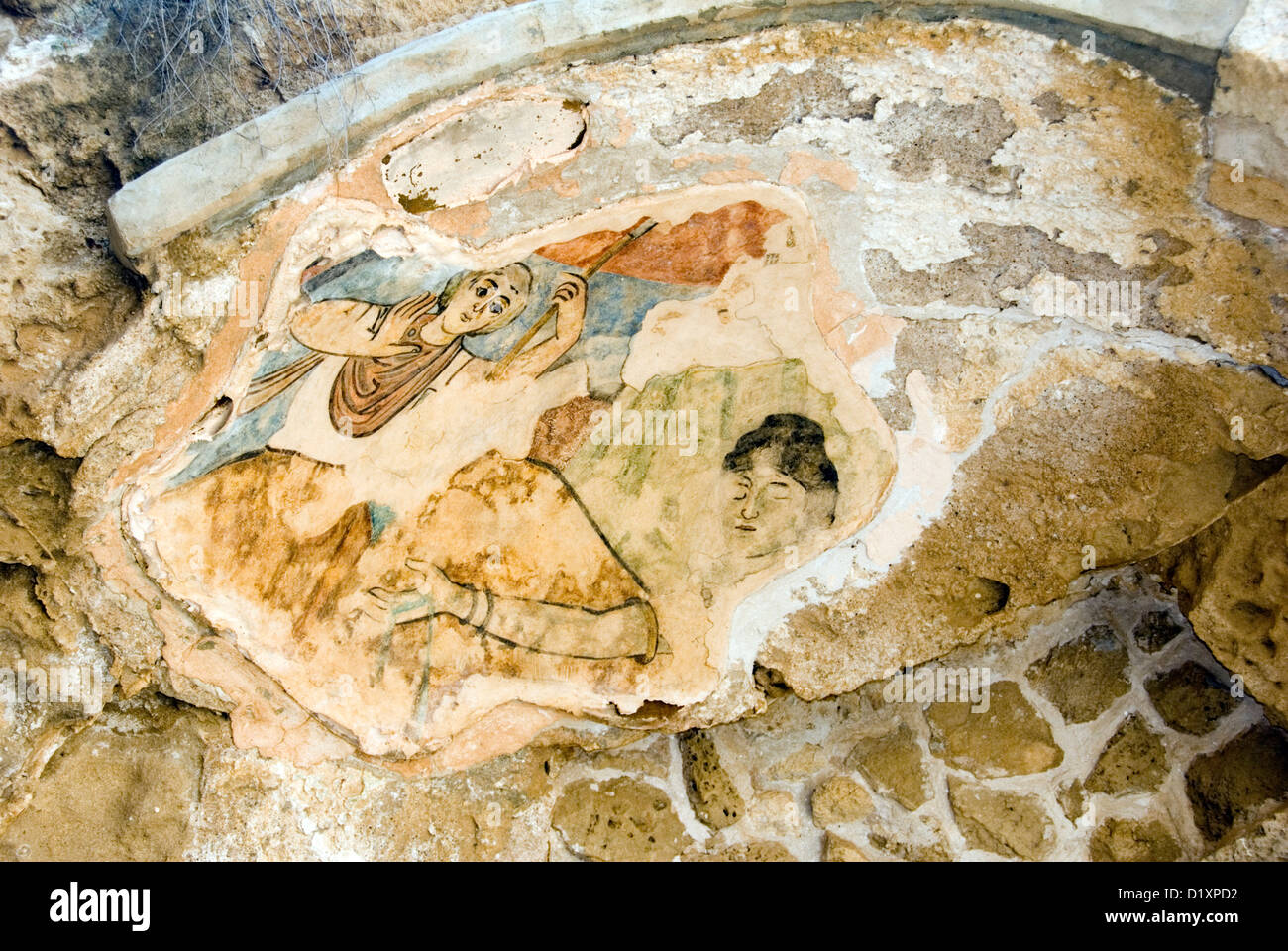 NORTH CYPRUS. FAMAGUSTA SALAMIS RUINS. FRESCO Stock Photo - Alamy