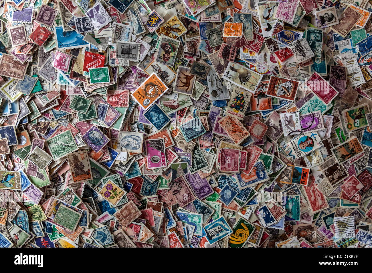 Huge Quantity of Postage Stamps Stock Photo - Alamy