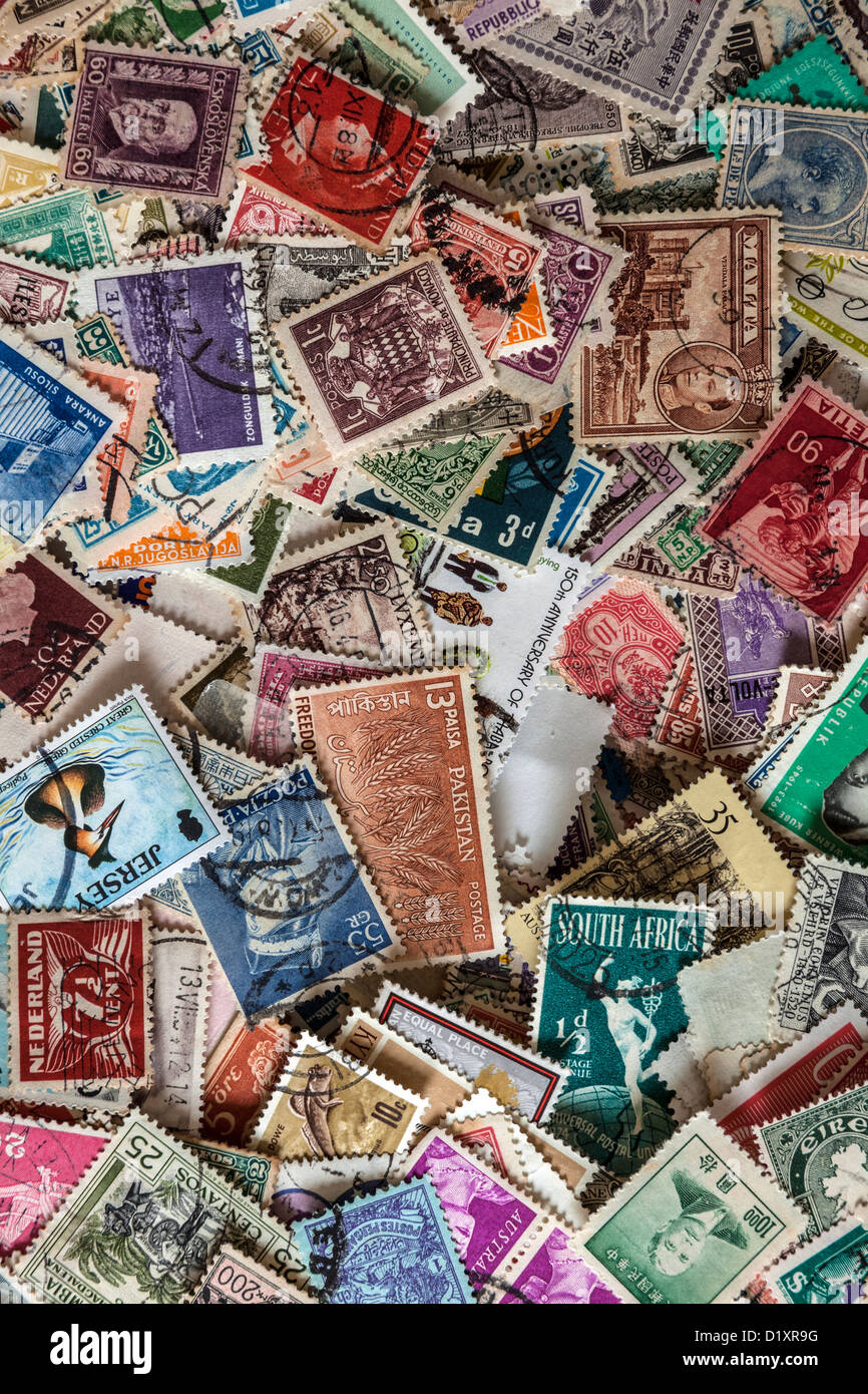 Huge Quantity of Postage Stamps Stock Photo - Alamy
