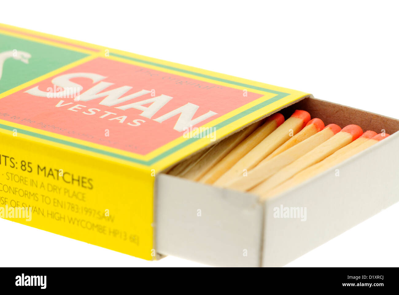 Box of Swan Vesta Matches Stock Photo - Alamy