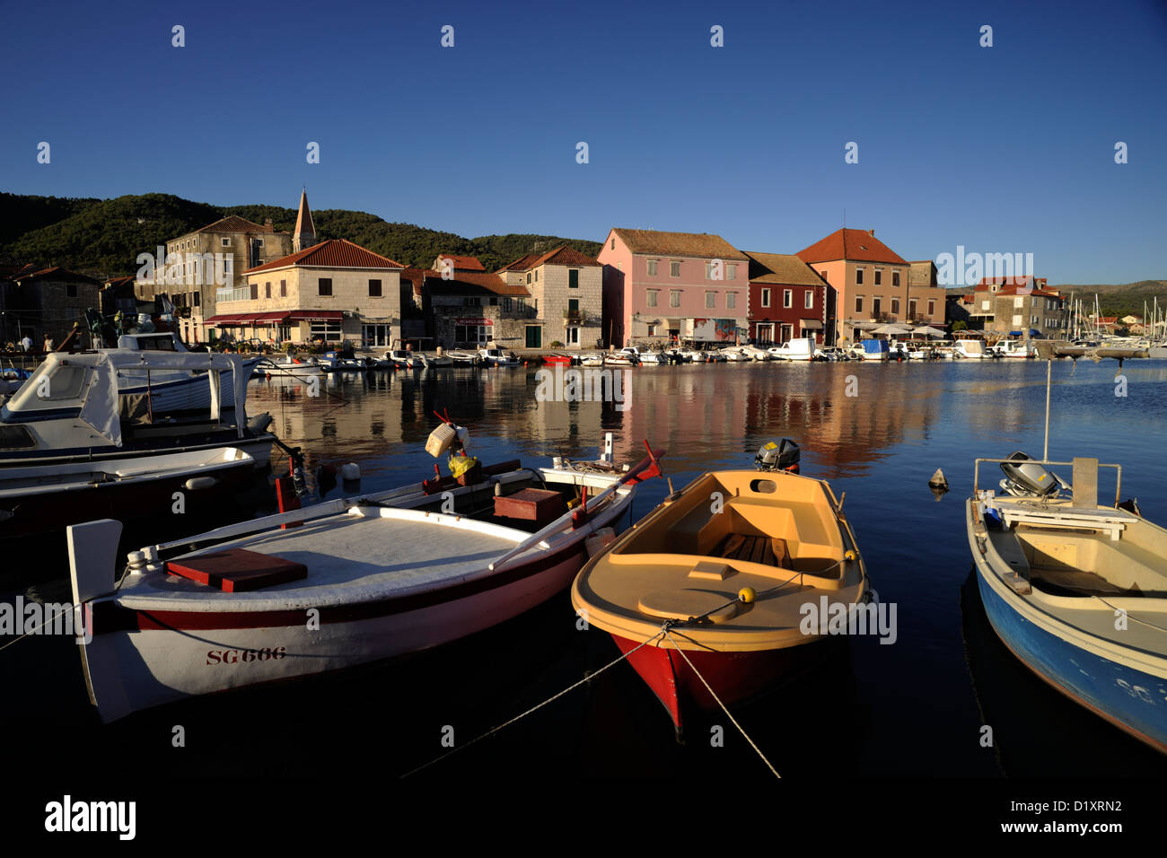 Croatia, Dalmatia, Hvar island, Stari Grad Stock Photo - Alamy