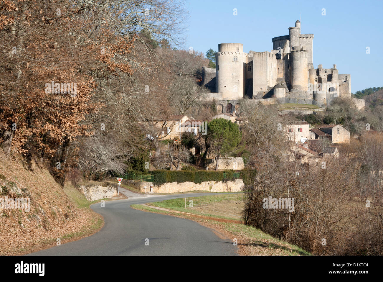 Chateau Bonaguil, near Fumel, France Stock Photo - Alamy
