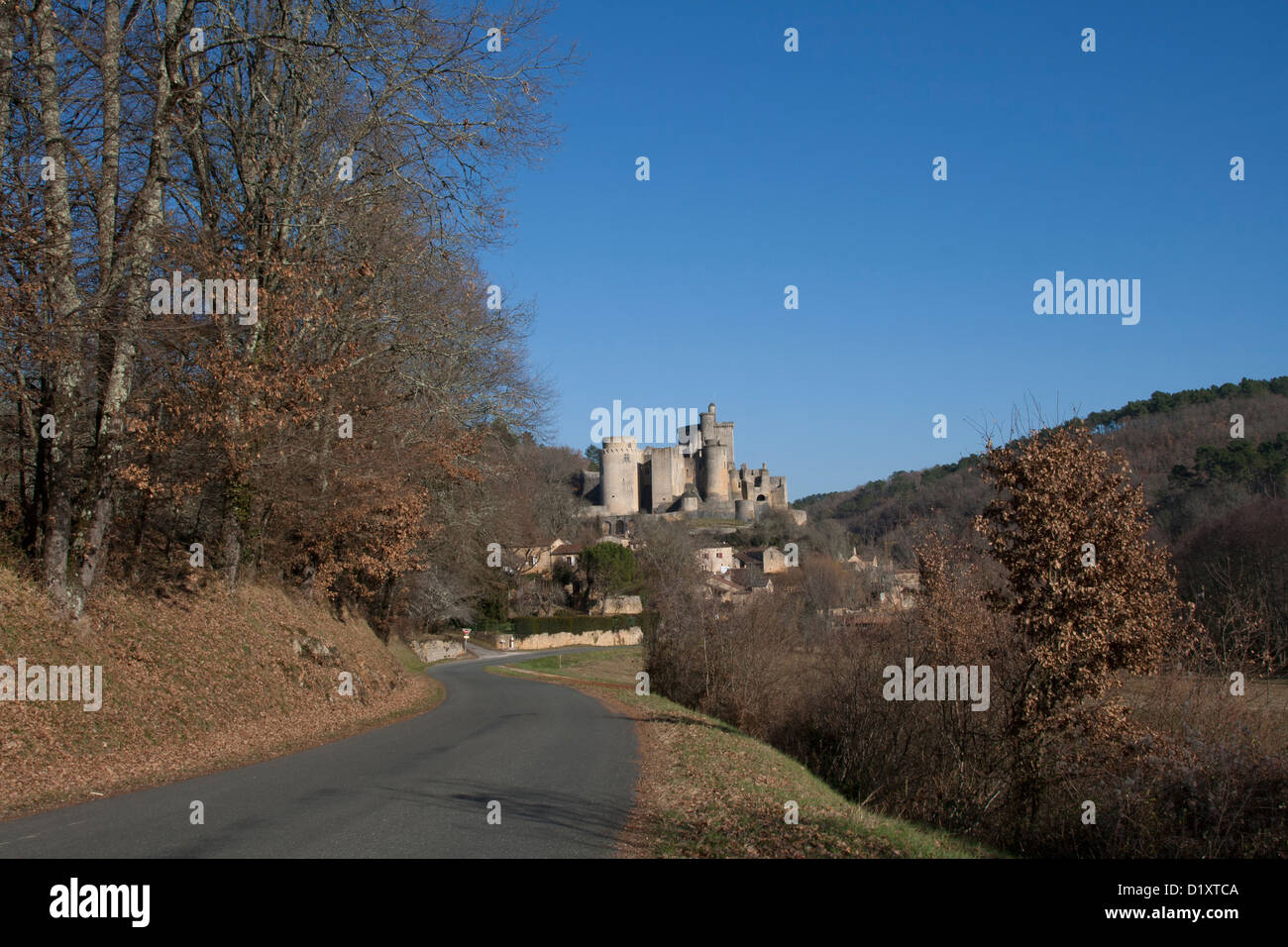 Chateau Bonaguil, near Fumel, France Stock Photo - Alamy