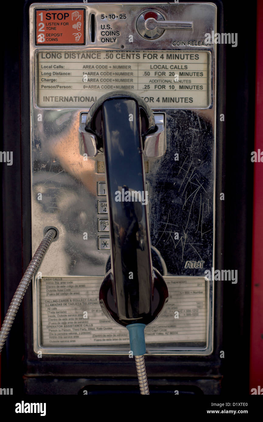 Public telephone box payphone hi-res stock photography and images - Alamy