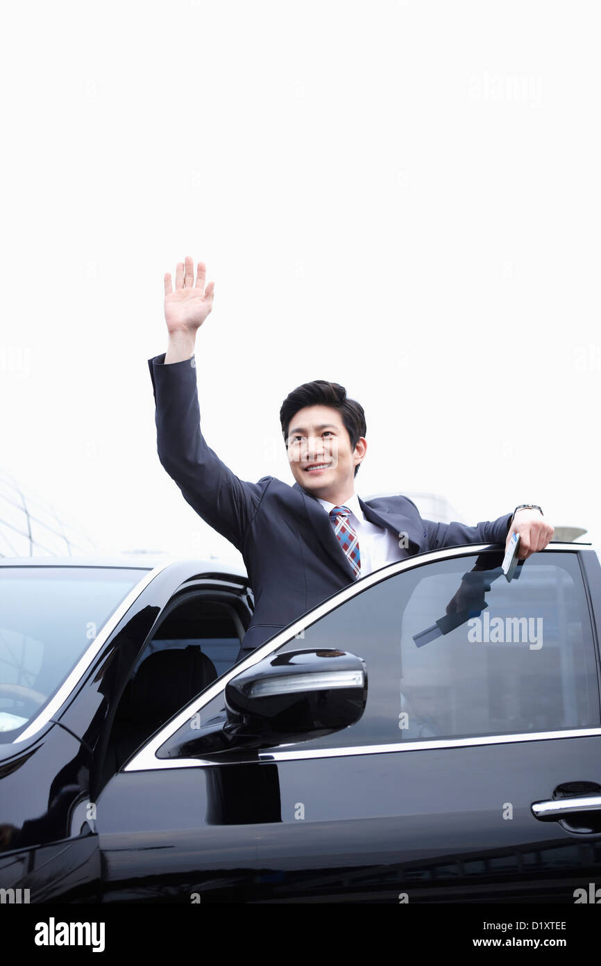 Getting off car business hi-res stock photography and images - Alamy