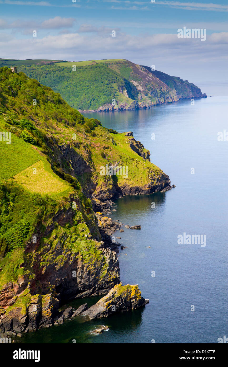 Coast of Great Britain in North Devon near Lynton Stock Photo - Alamy