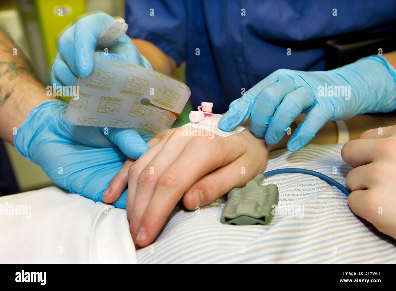 Inserting The Cannula High Resolution Stock Photography and Images - Alamy