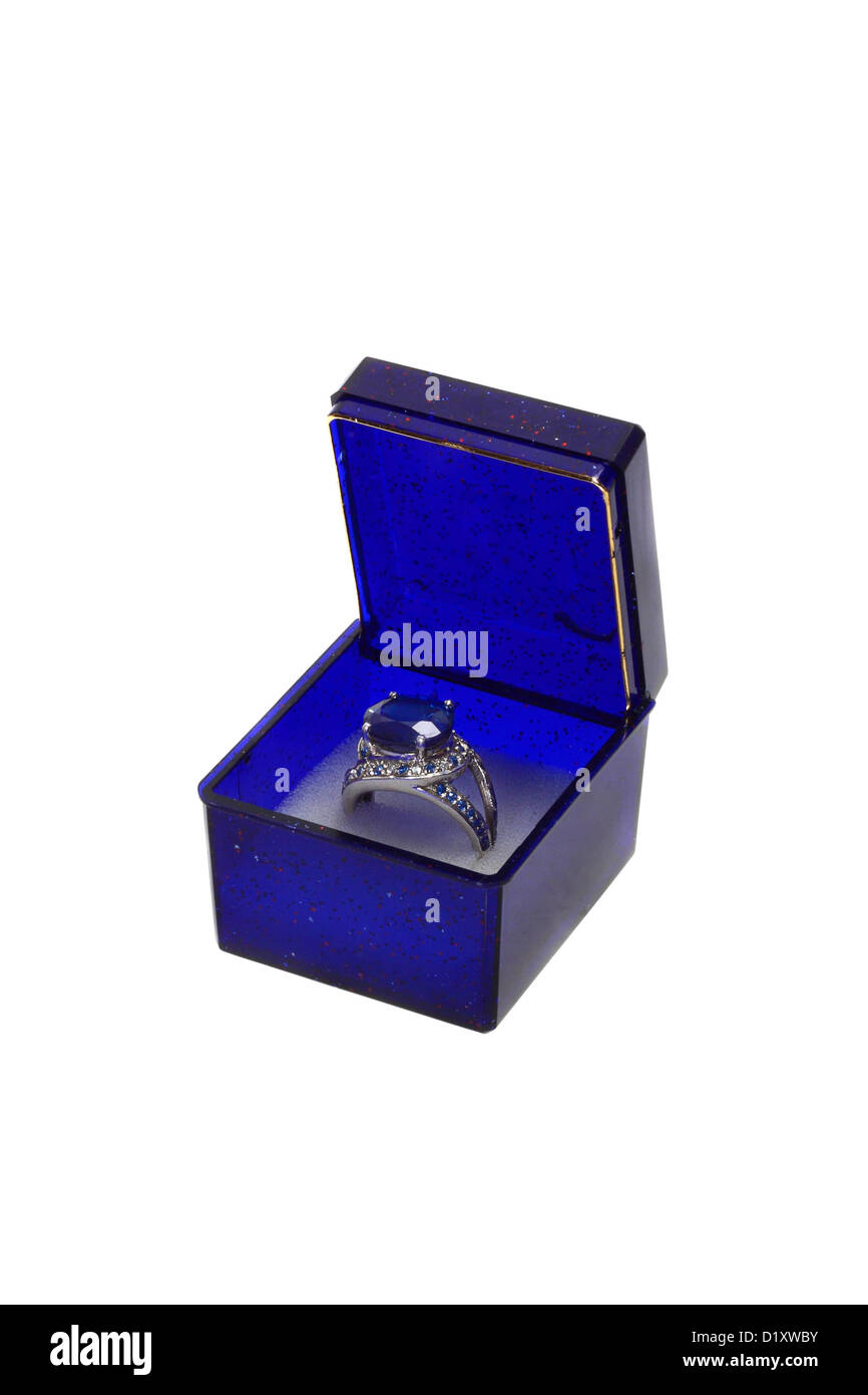 Blue sapphire ring hi-res stock photography and images - Alamy