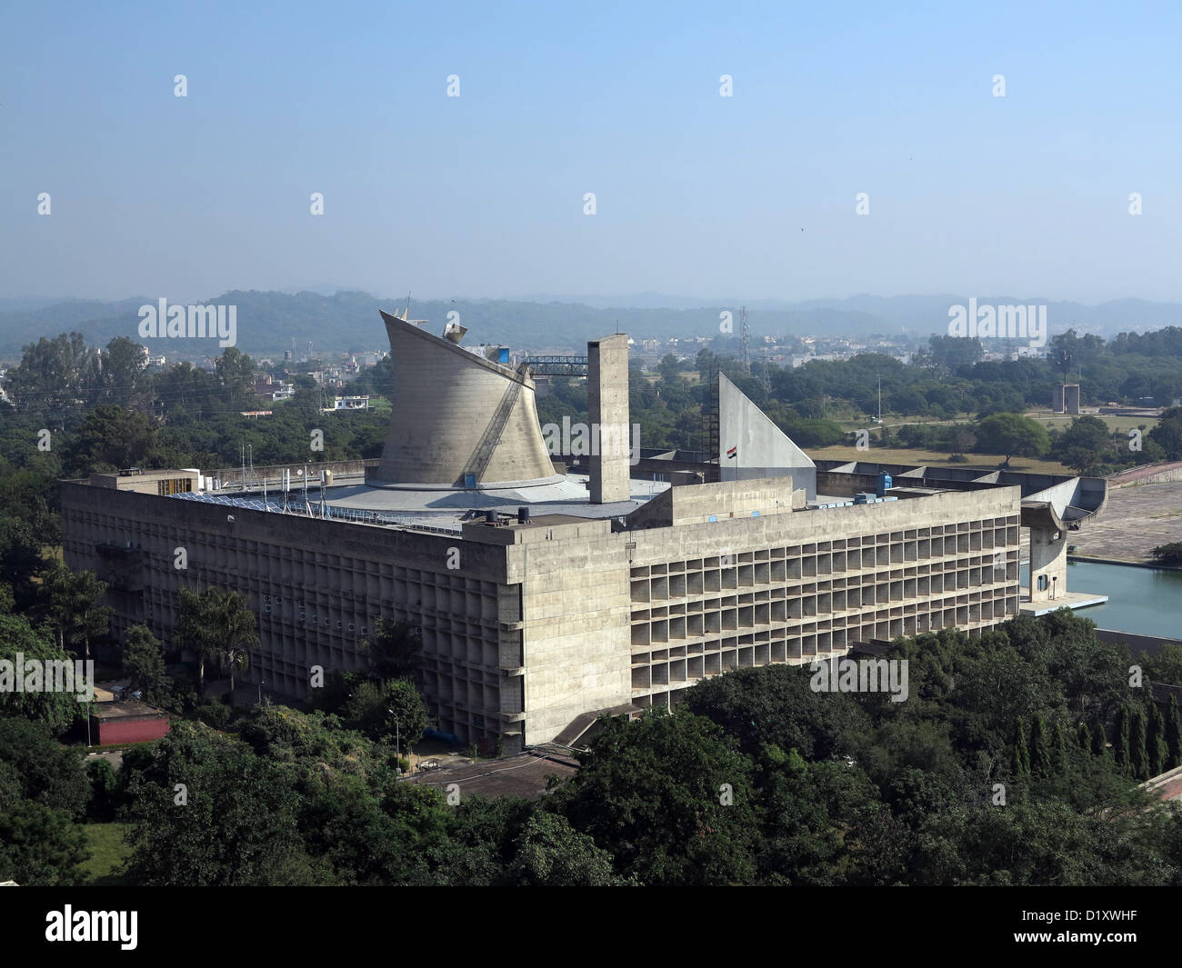 Le Corbusier, Assembly building, Capitol Complex, Chandigarh, Punjab ...
