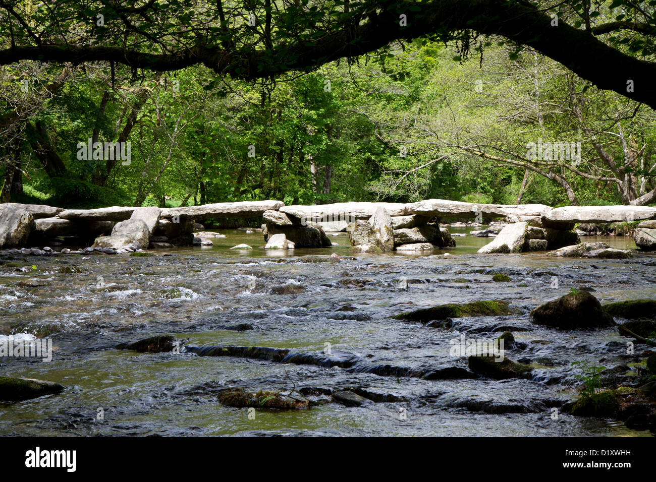 Tarr Steps Somerset historic clapper bridge Exmoor National Park uk ...